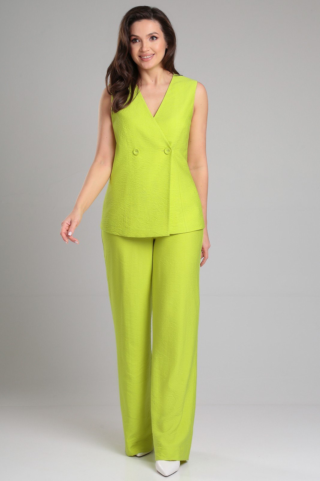 Костюм брючный 20429 салатовый LeNata купить в интернет магазине Велесмода